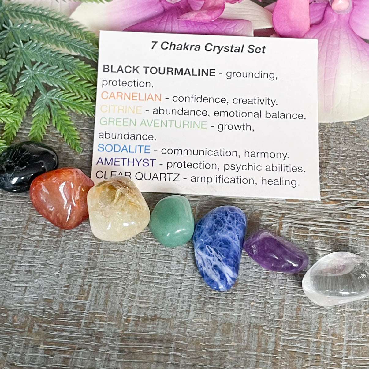 7 Chakra Healing Crystals Set – EssentialJewelry4u