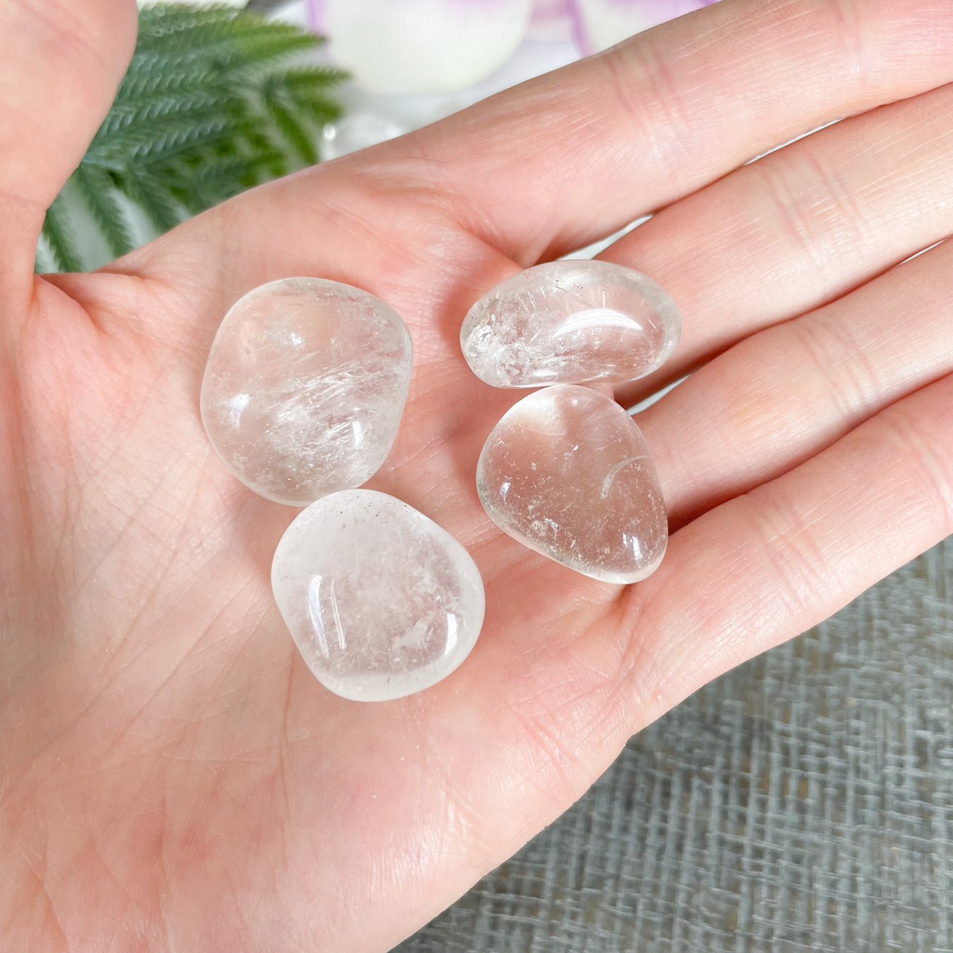 Clear Quartz Crystal SMALL Tumbled Stone – EssentialJewelry4u