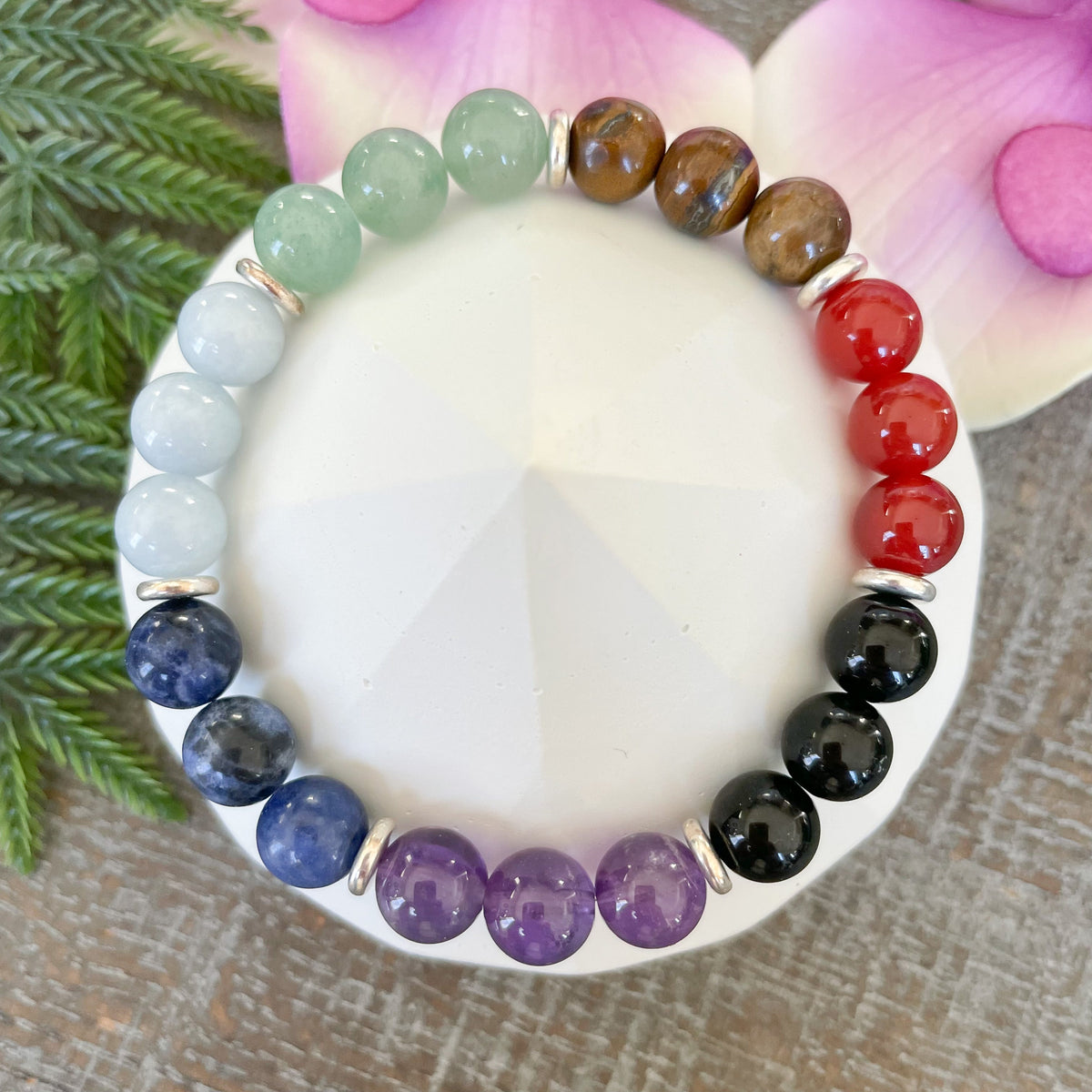 Genuine 7 Chakra Healing Crystals Bracelet – EssentialJewelry4u